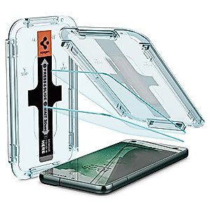 Spigen Tempered Glass Screen Protector [Glas.tR EZ Fit] designed for Galaxy S22 Plus [Case Friendly] - 2 Pack