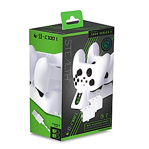 Stealth Sx-C100 X Twin Charging Dock for Xbox Series X/S - White (Xbox Series X)