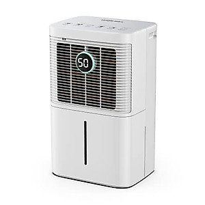 HOGARLABS 2000 Sq. Ft Dehumidifier for Home and Basements, 25 Pints Dehumidifier with Drain Hose for Continuous Drainage, Washable Filter, Anti-Spill Water Tank, Ideal for Bedroom, Bathroom, Office…