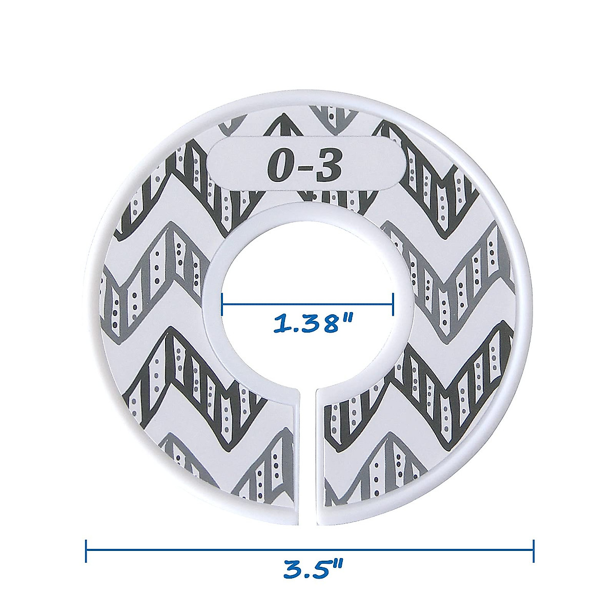 Baby Closet Dividers Unisex Baby Closet Organizer Baby Closet Size Age Dividers Round Nursery Clothing Size Dividers for Boy and Girl from Newborn to Toddlers