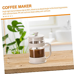 COLLBATH Coffee Pot Coffee Lover Coffee Machine Maker Cold Water Carafe Coffee Tea Maker Espresso Coffee Espresso Maker Office Coffee Maker Coffee Coffee Glass White