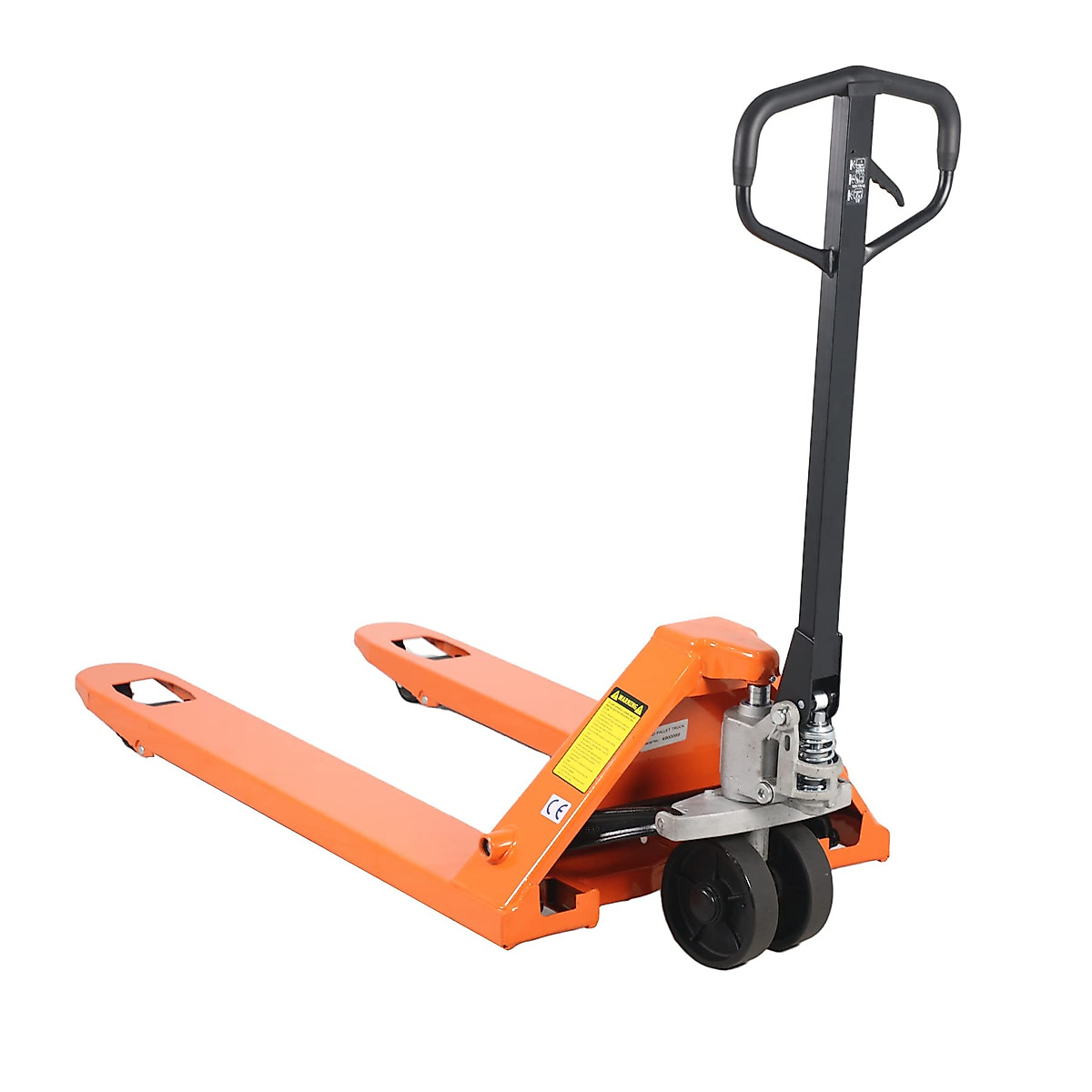 Tory Carrier Pallet Jack Hand Truck Manual Pallet Jacks 5500-Lb. Capacity 21W x 48L Forks Standard Duty, Rubber Handle, PU Wheels