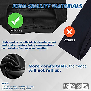 Peicees 6 PC Neck Gaiter Face Mask for Women Men Breathable Neck Gator Scarf Mask Cool Headwear Bandana Balaclava for Cycling