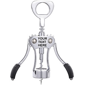 AIPNIS Personalise Wing Corkscrew,Multifunctional Wine Beer Bottle Opener,Custom Gift Corkscrew Suitable for Kitchen Castle Restaurant Bar,Wine Cork and Beer Cap Remover
