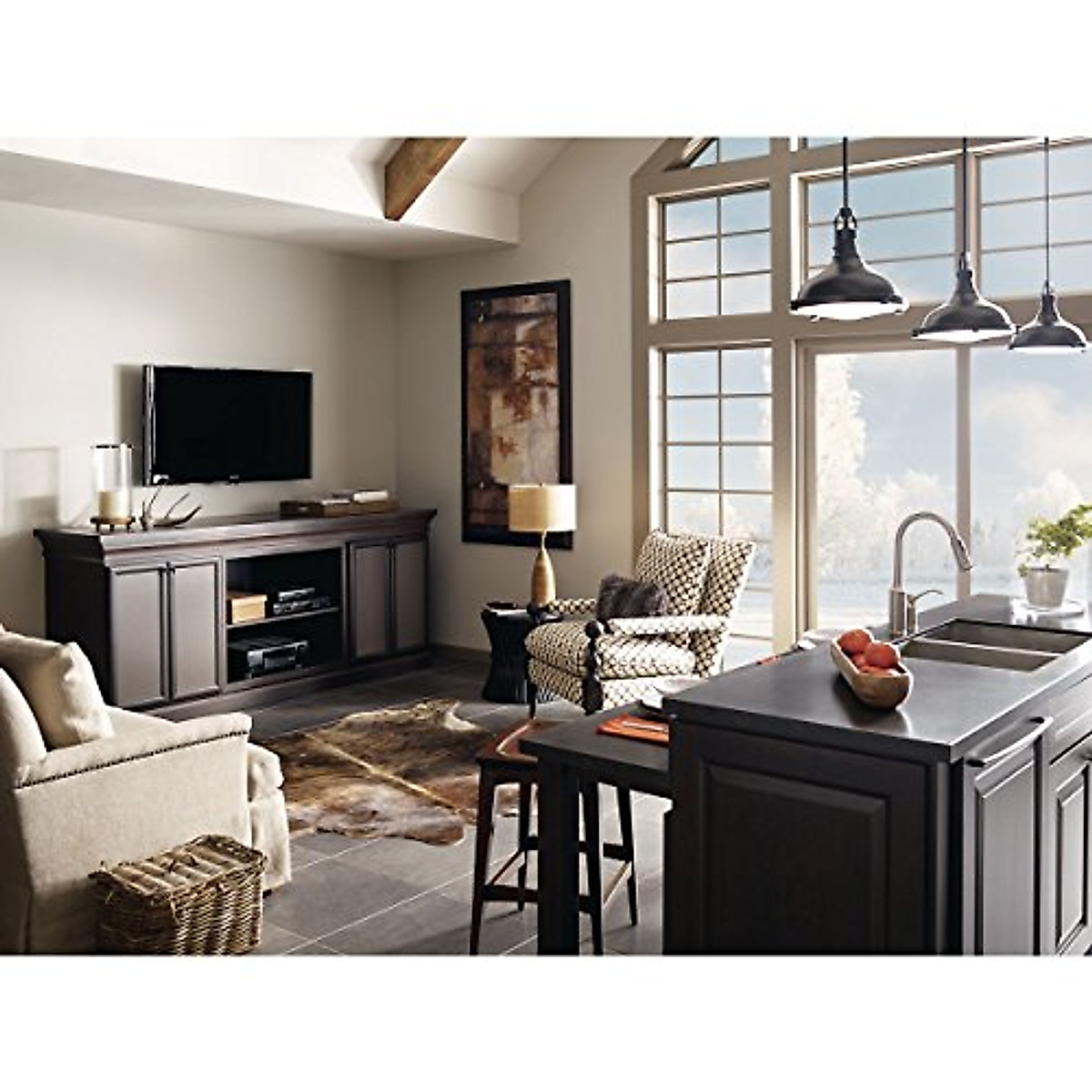 Progress Lighting P5188-108 Fresnel Lens Pendants, Bronze