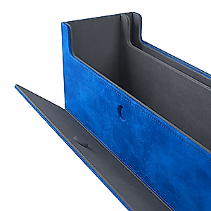 Cards Lair 400+ Convertible Deck Box | Double-Sleeved Card Storage | Premium Card Game Protector | Nexofyber Surface | Holds up to 400 Cards | Blue Color | Made by Gamegenic