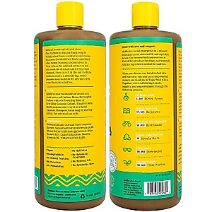 Alaffia Authentic African Black Soap Variety 2-Pack – All-In-One Liquid Soap, Travel-Size Eucalyptus Tea Tree + Full-Size Peppermint Body Wash, Face Wash, Shampoo, Shaving Soap