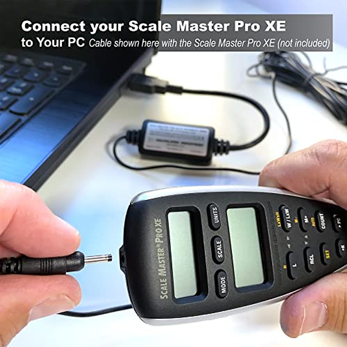 Calculated Industries 5006 Scale Master ProXE PC Interface Cable for the 6135 Scale Master ProXE, 15 feet, Black