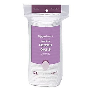 Amazon Basics Oval Premium Pads, 300 Count (6 Packs of 50) (Previously Solimo)