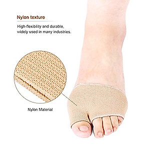 Toe Stretcher Bunion Guard for Men and Women Gel Toe Spacer, Toe Sleeve Separator, Hallux Corrector Brace Toe Bunion Pads (L)