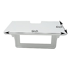 SDlumeiy Single Wall Outlet Shelf Home Wall Shelf Organizer for Outlets，Socket Rack Wall Bracket，Home Wall Shelf for Bathroom Organizer（6x4x3.8inch） White