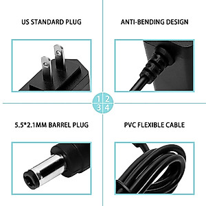 15V 3A 2A 1A AC DC Power Supply Adapter, [15 Volts 3 Amps, 3.3ft Cord] DC Plug 5.5 x 2.1mm & 2.5mm for 15 Volt 1A 1.1A 1.2A 1.3A 1.4A 1.5A 2A 3A 100mA~3000mA 45 Watts Equipment (Center Positive)