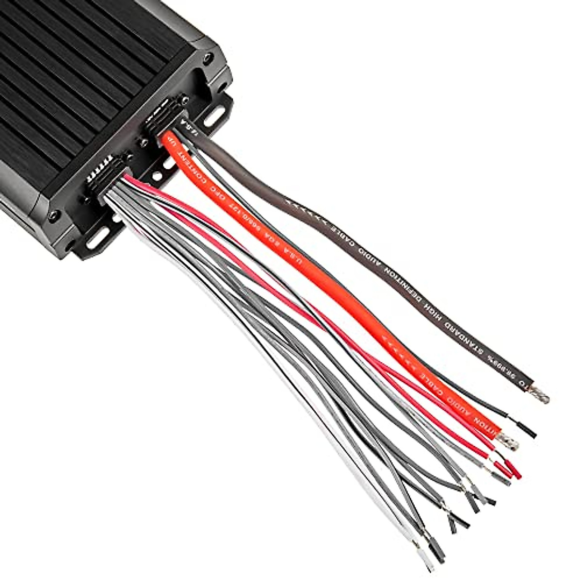 NVX MVPA6 Marine-V Series 6-Channel Bridgeable Micro Class D Compact Car Amplifier (900W Total RMS) | IPX67 Waterproof Rating