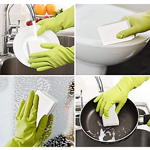 30 Pack Magic Sponge Eraser Extra Thick and Long Lasting Melamine Cleaning Sponges in Bulk - Multi Surface Power Scrubber Foam Cleaning Pads - Bathtub, Floor, Baseboard, Bathroom, Wall Cleaner