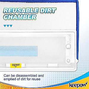 KEEPOW 12 Pack Reusable Mop Pads Refills for Shark Vacmop Replacement Pads Compare to Shark Vacmop Disposable Hard Floor Pads