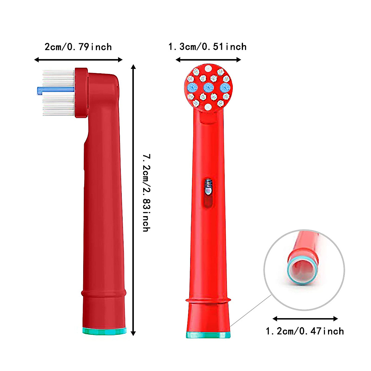 Kids Toothbrush Replacement Heads ​for Oral B Electric Toothbrush Replaced Brush Heads Soft Bristles for Children 8 Pack