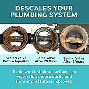 Aqua-Rex Water Softener Alternative Salt Free for Gas Heaters on City water, Soft water for Hair & Skin (WK1)