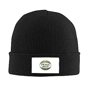 Pickle Slut Logo 1 Knitted Hat Woolen Hat Warm Fashion Outdoors Sknitted Hat Unisex Black