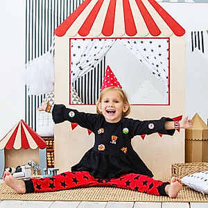 Junkin 90 Pcs Carnival Party Favor Supplies Carnival Slap Bracelets Carnival Stickers Carnival Circus Party Favors Circus Clown Animal Slap Bracelets Circus Stickers for Birthday Baby Shower Decor