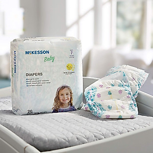 McKesson Baby Diaper Size 7, Over 41 lbs. BD-SZ7, 20 Ct