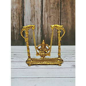 GiftNagri Golden Oxidized Metallic Ganesh Jhula