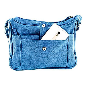 Purse King Magnum Blue Jean Concealed Carry Handbag
