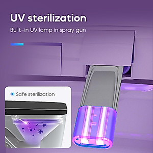 Black Smart Bidet Toilet for Bathroom with Remote Control, Tankless Toilet with Foot Touching Lid Opening, Auto Lid Closing and Flushing, Heated Seat, Digital Display, Black