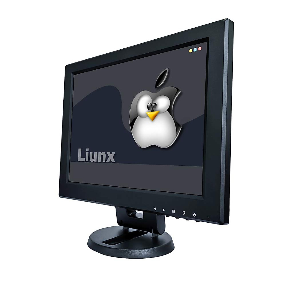 iChawk 12.1" inch Monitor 1024x768 4:3 Positive Screen HDMI-in USB VGA Plastic Case Built-in Speaker Support Linux Ubuntu Raspbian Debian OS Industrial Resistive Touch LCD Screen Display W121PT-592RL