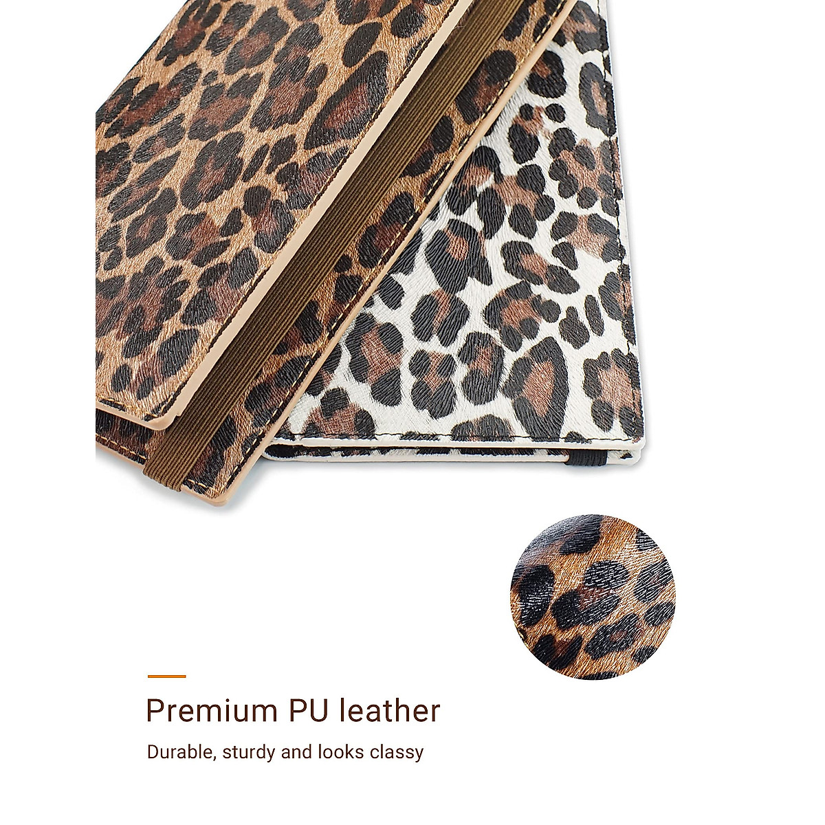 Zreal Checkbook Cover for Men & Women, 2 Pack Premium Vegan Leather Checkbook Holder Slim Wallets for Top & Side Tear Duplicate Checks with RFID Blocking (Dark & Light Leopard)