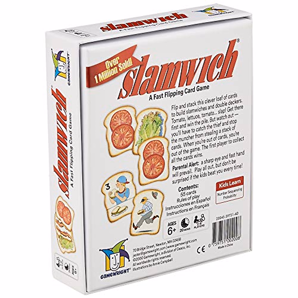 Gamewright – Slamwich – A Fast Flipping Card Game for Kids – Ages 6 and Up – Great for Family Game Night!