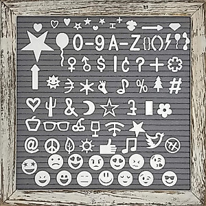 Felt Letter Board with Letters Numbers Pre Cut 10x10 Inch, First Day Of School Board Classroom Decor, Changeable Farmhouse Decor, Baby Announcement Sign Baby Board Message Wifi Password Sign