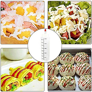 12 Pack 8 oz Plastic Squeeze Bottles,Polyethylene Durable Plastic,Clear Bottles,Red Cap,for Ketchup,Condiments,BBQ Sauce,Dressing,Barbecue,Grilling,Crafts,Syrup and More