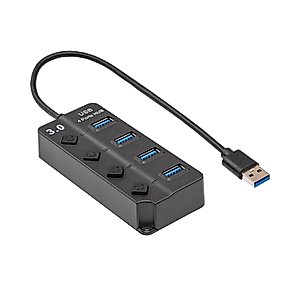 AKYGA AK-AD-33 4 Ports USB 3.0 Hub Plug Switch Splitter Adapter Splitter