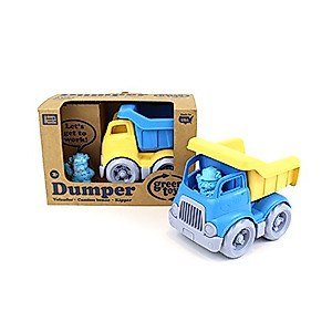 Green Toys Dumper Construction Truck Blue/ Yellow, 5.75x7.5x5.5, count of 2