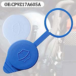 AUCELI 2 Pcs Windshield Wiper Washer Reservoir Fluid Tank Cap, Wiper Water Tank Lid Bottle Cap, Replacement Bottle Cap of Automobile Liquid Tank Fit for Most Car, Universal Vehicle Accessories