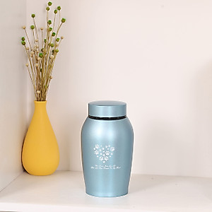 Stainlee Steel Pet Urns,Premium Urns for Dog and Cat Ashes,Paws Engraved Dog Urn for Ashes,Cat Creamtion Urn for Ashes,Pet Urn for Large Dog