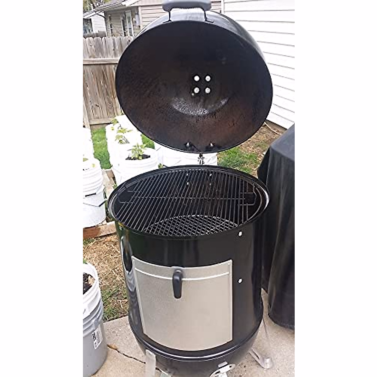 Stainless Lid Hinge Kit compatible with Weber Smokey Mountain Grill 18.5 22.5 quick release