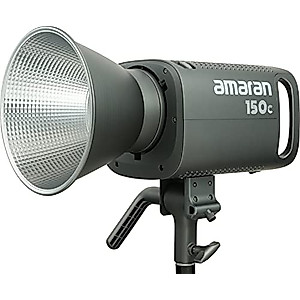Aputure Amaran 150c COB Video Light,RGBWW 150W,2,500K to 7,500K CCT with G/M Adjustment,15,610 lux @ 1m with Hyper Reflector,APP Control