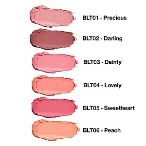 Palladio I'm Blushing 2-in-1 Cheek and Lip Tint, Buildable Lightweight Cream Blush, Sheer Multi Stick Hydrating formula, All day wear, Easy Application, Shimmery, Blends Perfectly onto Skin, Precious