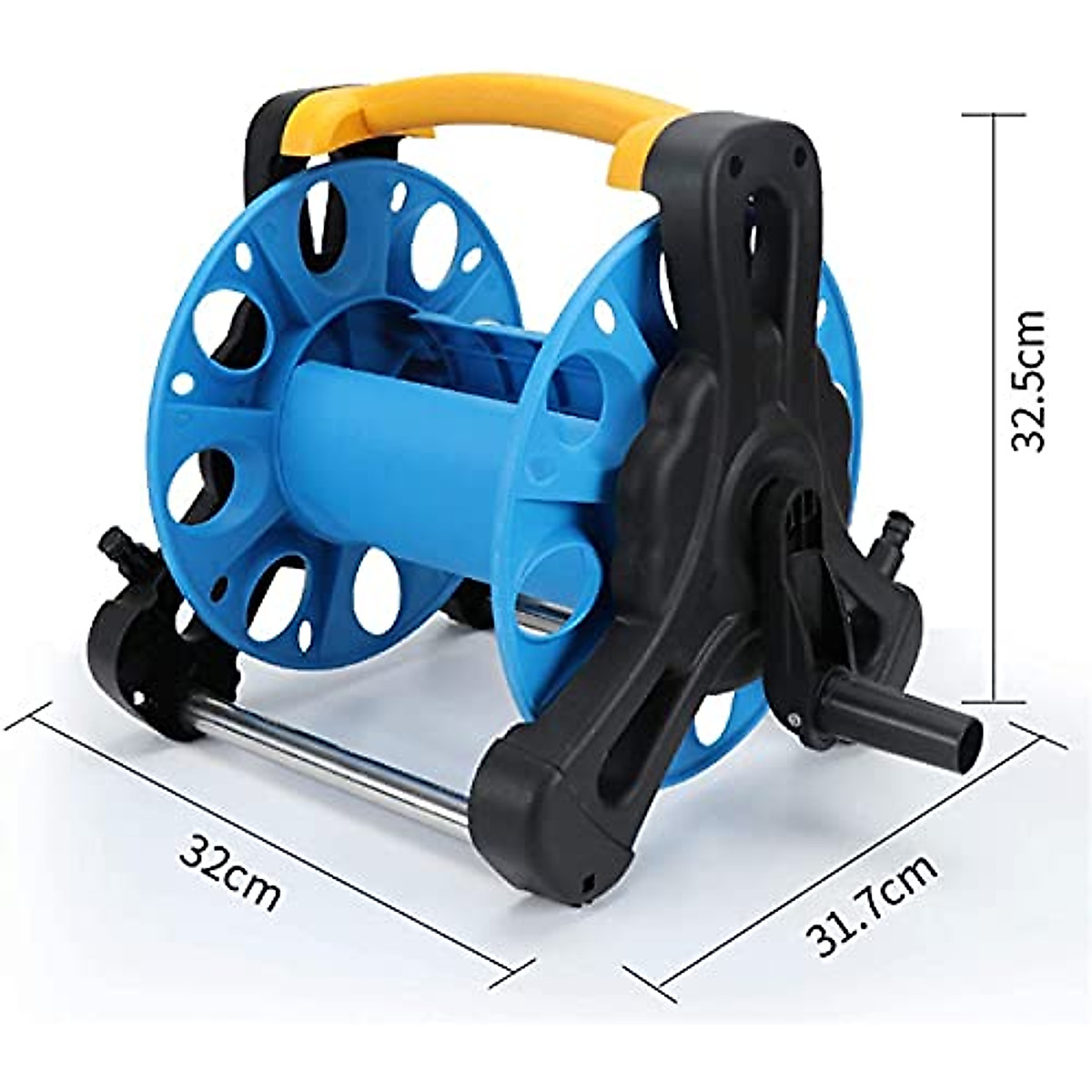 Wall Mounted Hose Holder Large Hose Car Wash Water Gun Hose Holder Reel Can Be Wound Around 30 To 40 Meters Cast Iron (Color : Blue, Size : One Size)