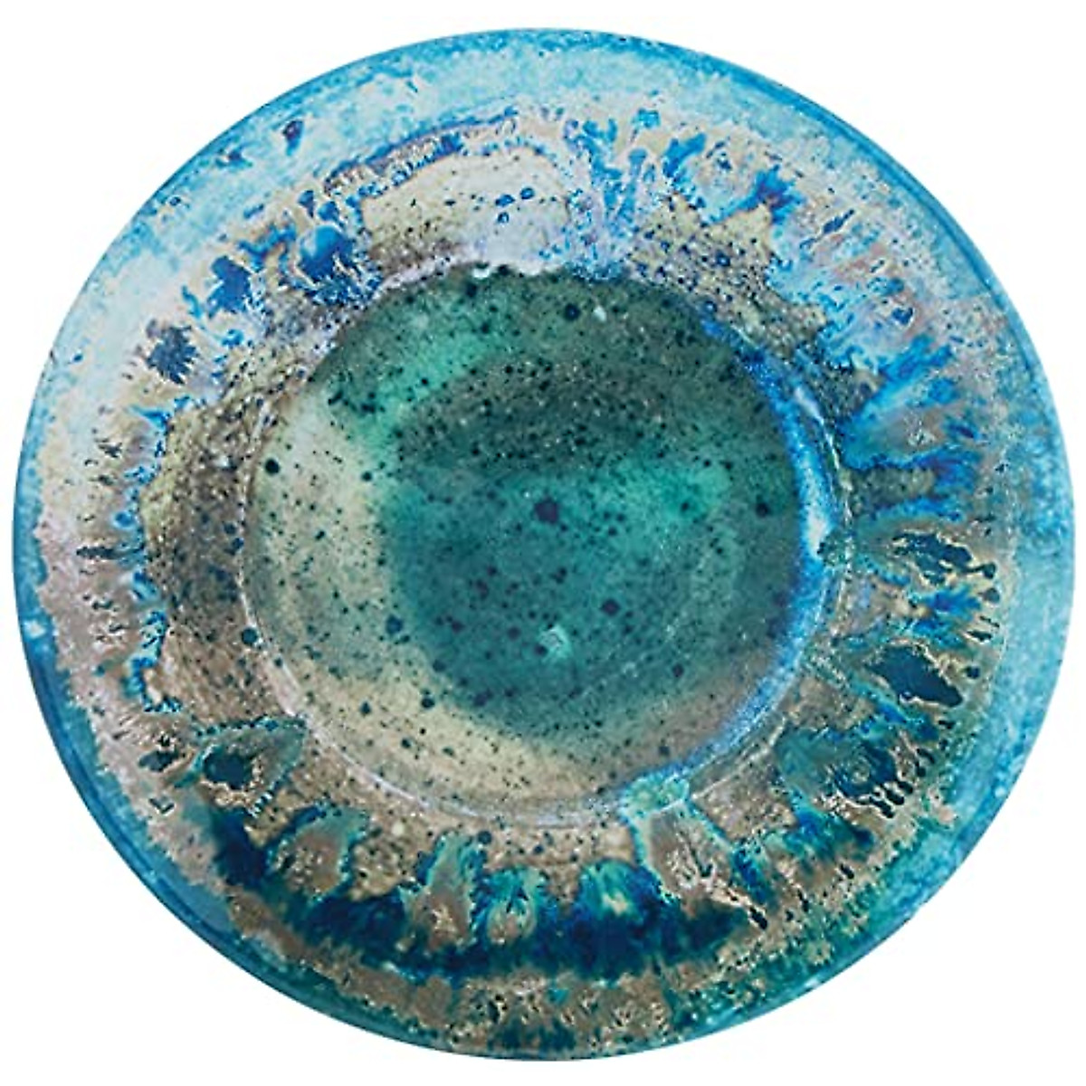 Certified International Radiance Teal Melamine 8.5"Salad/Dessert Plate, Medium, Multicolor, Set of 6