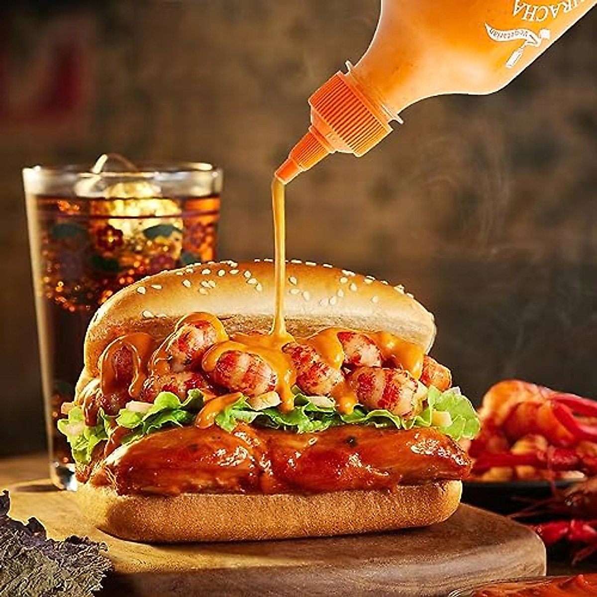 Flying Goose 15.3 oz Sweet Sriracha Sauce, Thailand Sriracha Sweet Chili Sauce, Gluten Free and Vegan, Mayo Flavor in Bottle, 15.3 fl.oz(455ml), Pack of 1