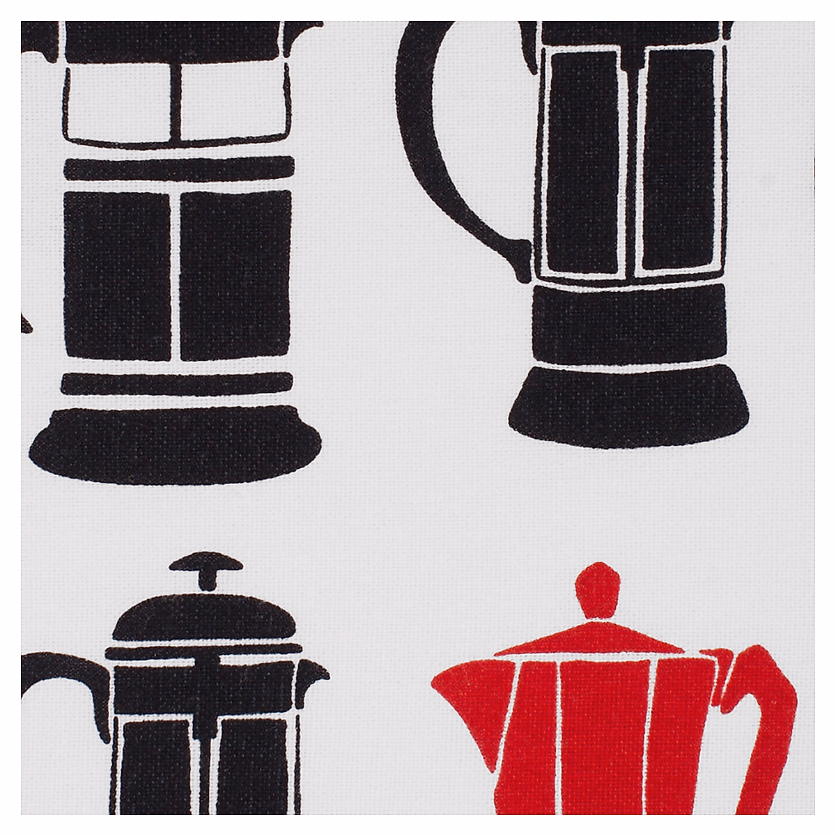 MUkitchen Kitchen Designer Print Towel Set, French Press