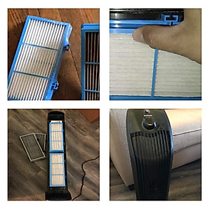 Pulluty True HEPA Filters Compatible with Holmes Aer1 Purifier Filter Replacement Parts # HAPF30AT, HAP242-NUC (2 HEPA Filters + 4 Booster Pre Filters)