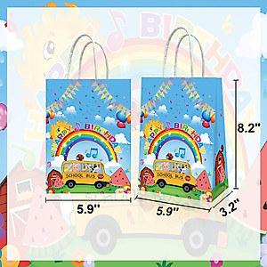 POAKYPA 20 PCS Cartoon Melon Birthday Party Supplies,Kid Party Decorations Gift Bags,Boys and Girls Candy Bags for Birthday Party.