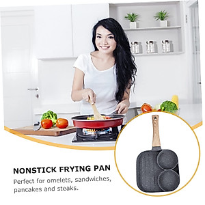 DOITOOL Poached Egg Pan Fried Egg Pan Pot Induction Cooker Aluminum Alloy Burger Pan Sandwich Making Pan Bacon Cooking Pan
