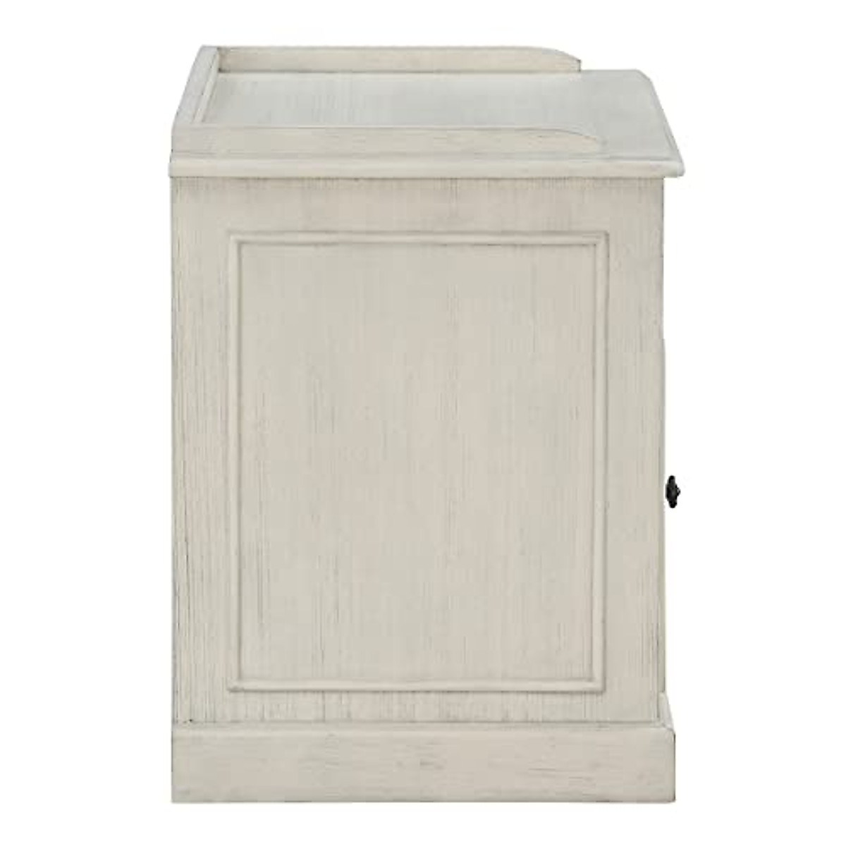 OSP Home Furnishings Country Meadows Lateral File Cabinet with Top Shelf, Antique White
