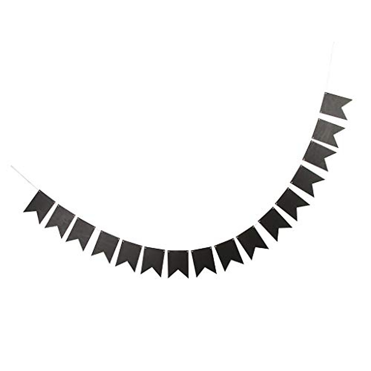 Wooden Chalkboard Banner Bunting Pennant DIY Hanging Garland Decoration