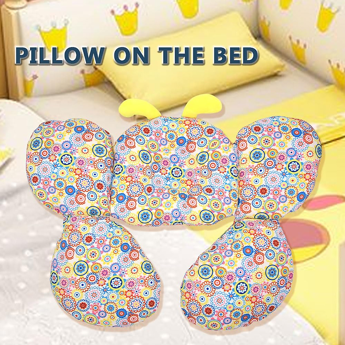 Jitejoe Baby Travel Pillow, Infant Head and Neck Support Pillow for Car Seat, for 0-4 Years Old Baby, Pushchair, Kid's Neck Pillow, Soft and Skin Friendly, Baby Neck Pillow