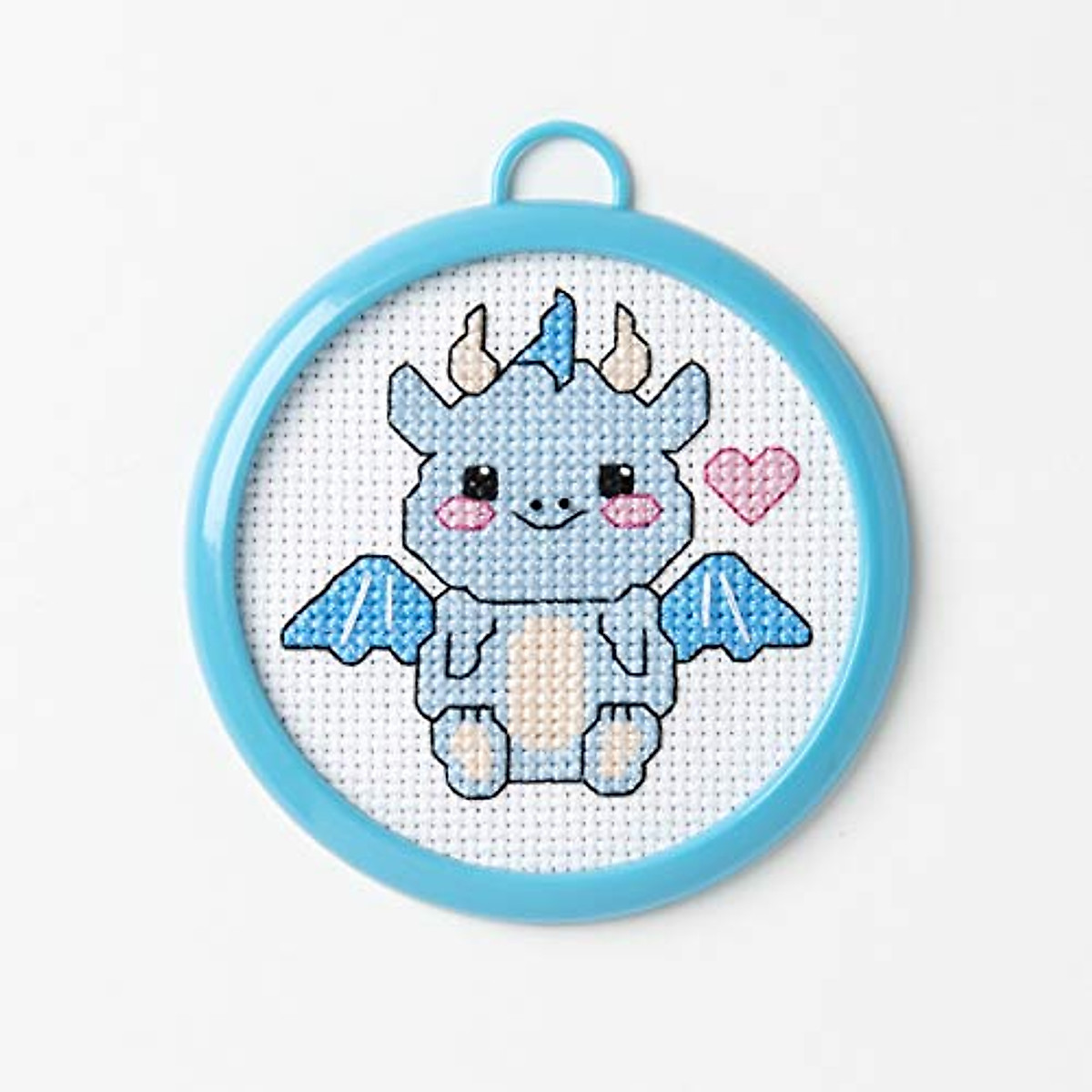 Bucilla 47900E My 1st Stitch Counted Cross Stitch Kit, 3", Dragon